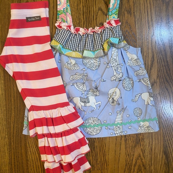 Matilda Jane | Matching Sets | Matilda Jane Blue Circus Print Top And ...